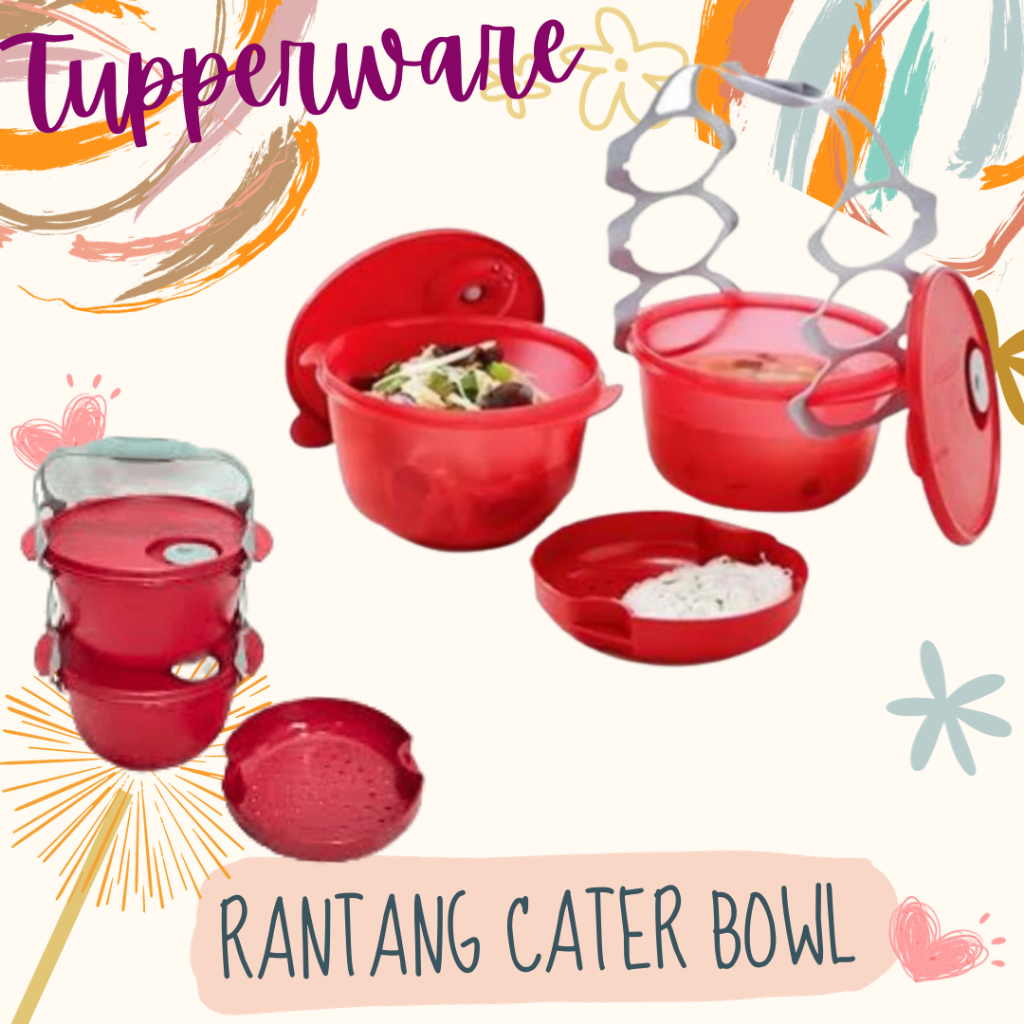Jual Tupperware Rantang Cater Bowl Set (Rantang Susun) | Shopee Indonesia