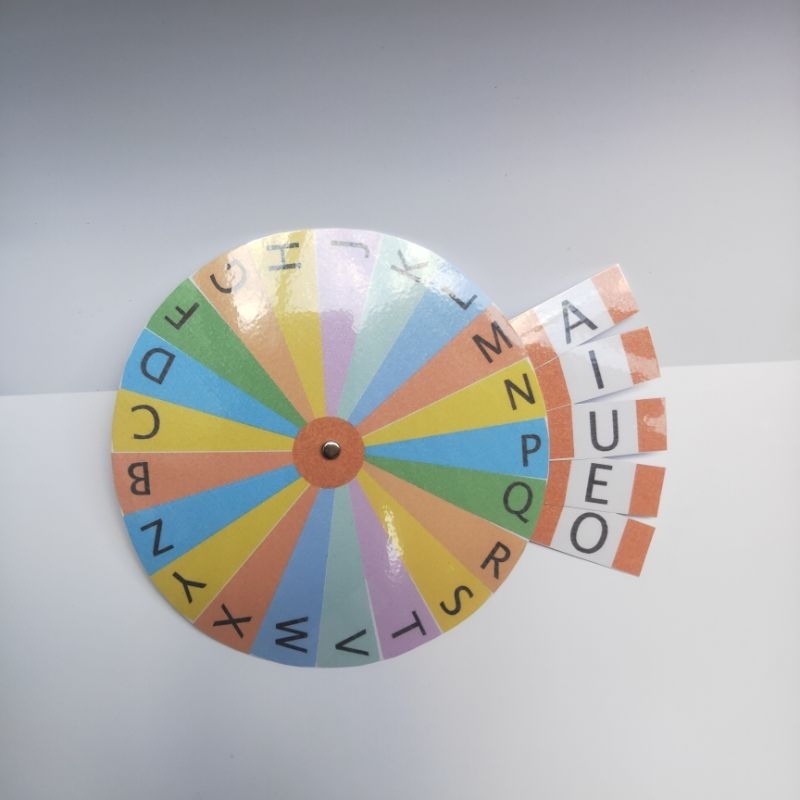 Jual Spinner Baca Alphabet Huruf Kapital Abjad Belajar Membaca Rosa ...