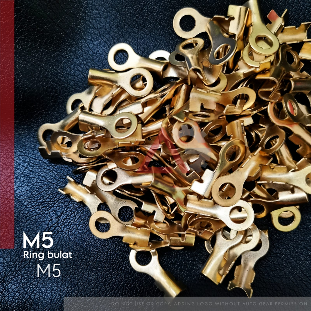 Jual (10 pcs) Skun Kabel Ring M5 / Skun O / Terminal baut Kabel kecil ...
