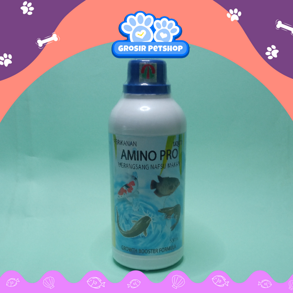 Jual AMINO PRO 500ML - VITAMIN NAFSU MAKAN IKAN SUPLEMEN IKAN PENAMBAH NAFSU MAKAN IKAN NILA ...