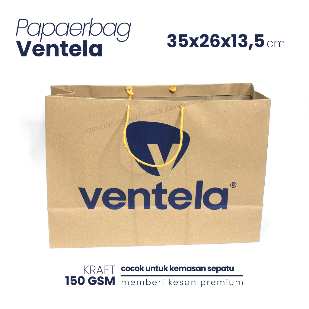 Jual PAPERBAG VENTELA TAS KERTAS SEPATU PREMIUM BUNGKUS KADO PAPER BAG ...