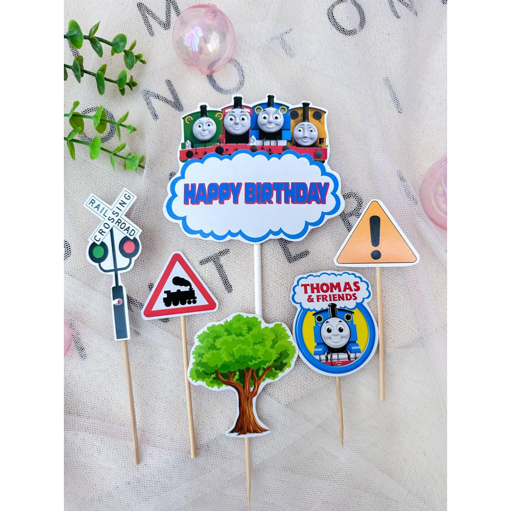 Jual JT - Thomas Kereta Mini Topper Cake Birthday / Hiasan Kue Ulang ...