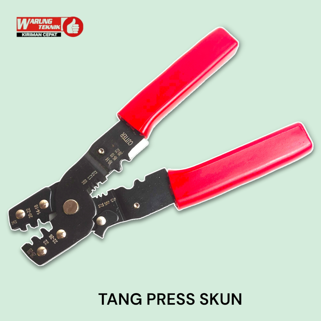 Jual TANG PRESS SKUN CRIMPING SANTUS PRES POTONG KUPAS KABEL | Shopee ...