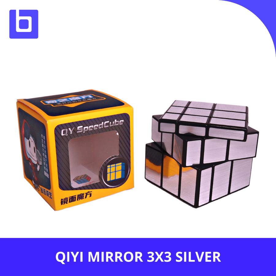 Jual Cube Mirror 3x3 - Qiyi Mirror Black Silver | Shopee Indonesia
