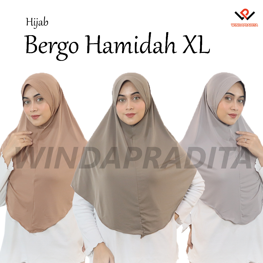 Jual 𝗪𝗶𝗻𝗱𝗮𝗽𝗿𝗮𝗱𝗶𝘁𝗮 Jilbab Instan Kerudung Bergo Hamidah Kaos Jersey Size XL Polos Tanpa Label ...
