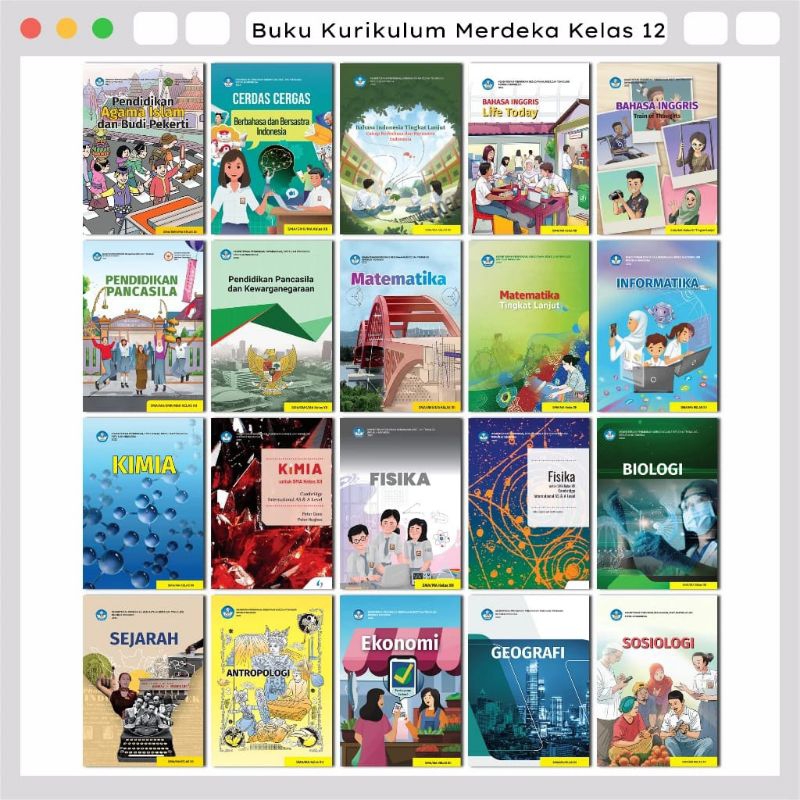 Jual Buku Paket Kurikulum Merdeka Kelas XII,12 SMA, MA, SMK (Diknas) | Shopee Indonesia