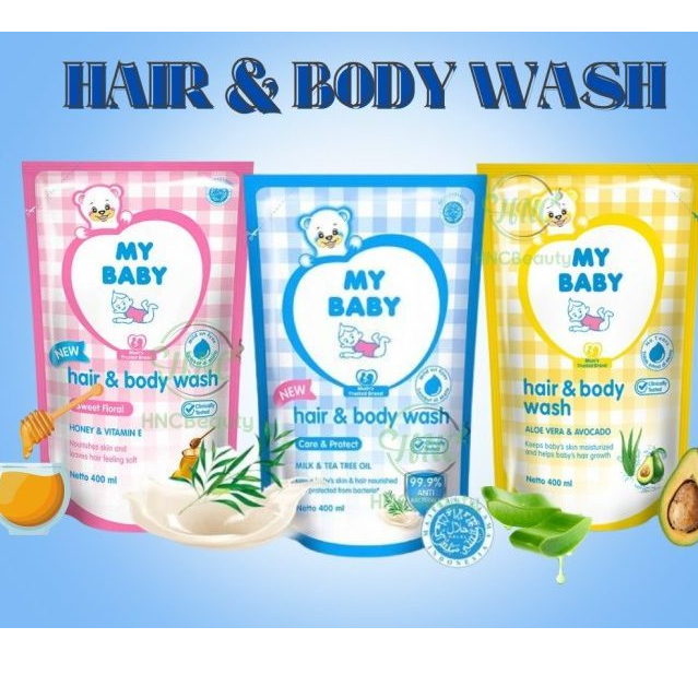 Jual My Baby Hair & Body Wash Reff 400ml | Shopee Indonesia