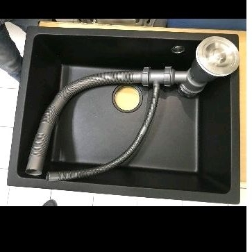 Jual Kitchen Sink Granite Hitam 6146 Kossai / Sink Granite Black Series ...