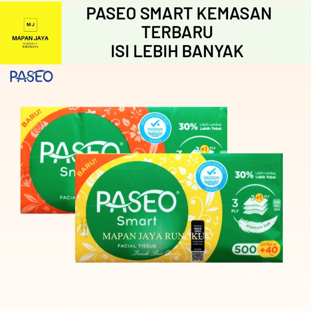 Jual Tisu Paseo Smart 540 Helai 250 Sheets 2 Ply | Shopee Indonesia