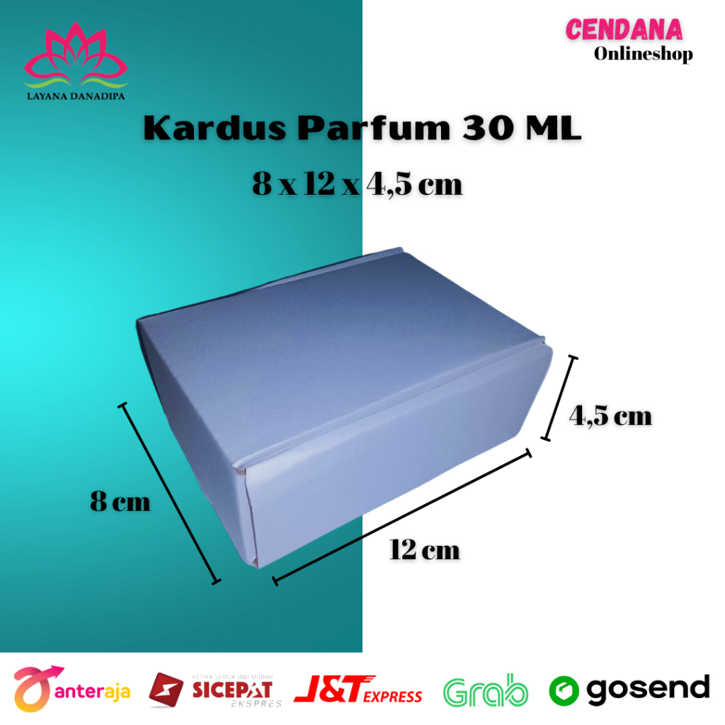 Jual Kardus Parfum Spray Lelabo 30 ml Ukuran 8 x 12 x 4,5 cm (Per 10 ...