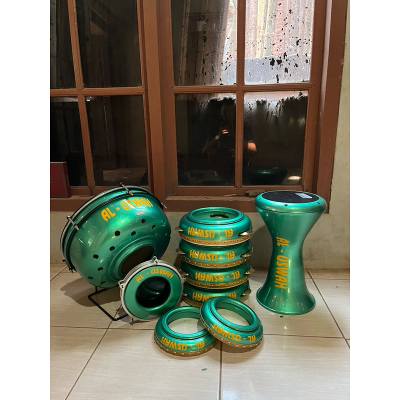 Jual (PAKET MURAH) 1 Set Alat Hadroh Rebana Jepara Lengkap Bergaransi ...