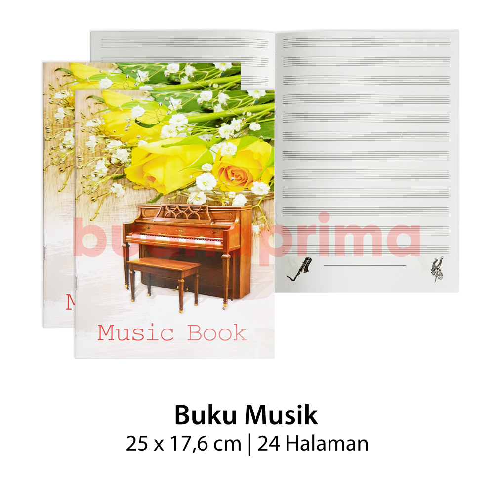 Jual Buku Musik Garis 5 Not Balok Paranada Manuscript Book Music ...