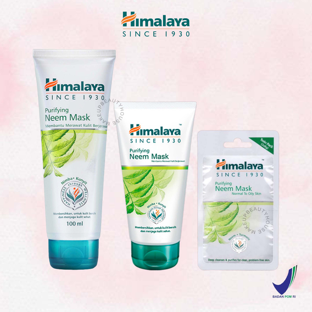 Jual HIMALAYA Purifying Neem Face Mask 100ml | 50ml | 2x8ml - Masker ...