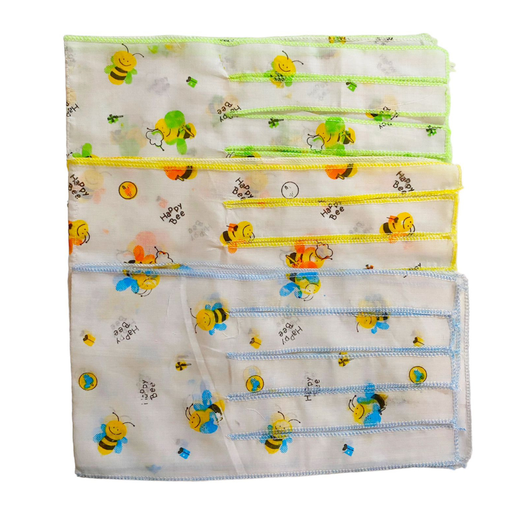 Jual 3 lembar gurita bayi PUTIH MOTIF tali HAPPY BEE / BEAR CUTE ...