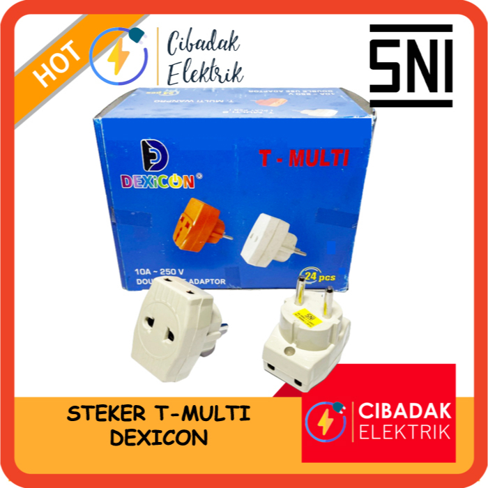 Jual STEKER T MULTI DEXICON / COLOKAN LISTRIK CABANG 3 TERMURAH ...