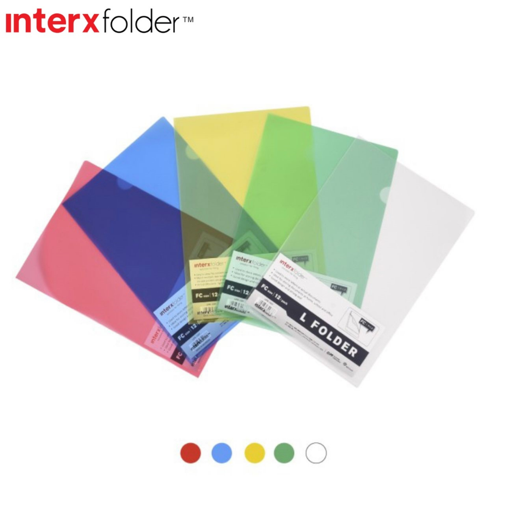 Jual Interxfolder Map Tebal Plastik Bening F4 (Folio) / Map L FC (1 Pak ...