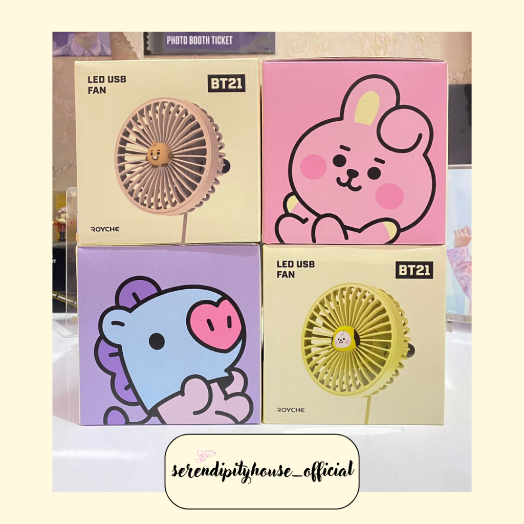 Jual (Ready Stock) BT21 LED USB FAN - Official Merch | Shopee Indonesia