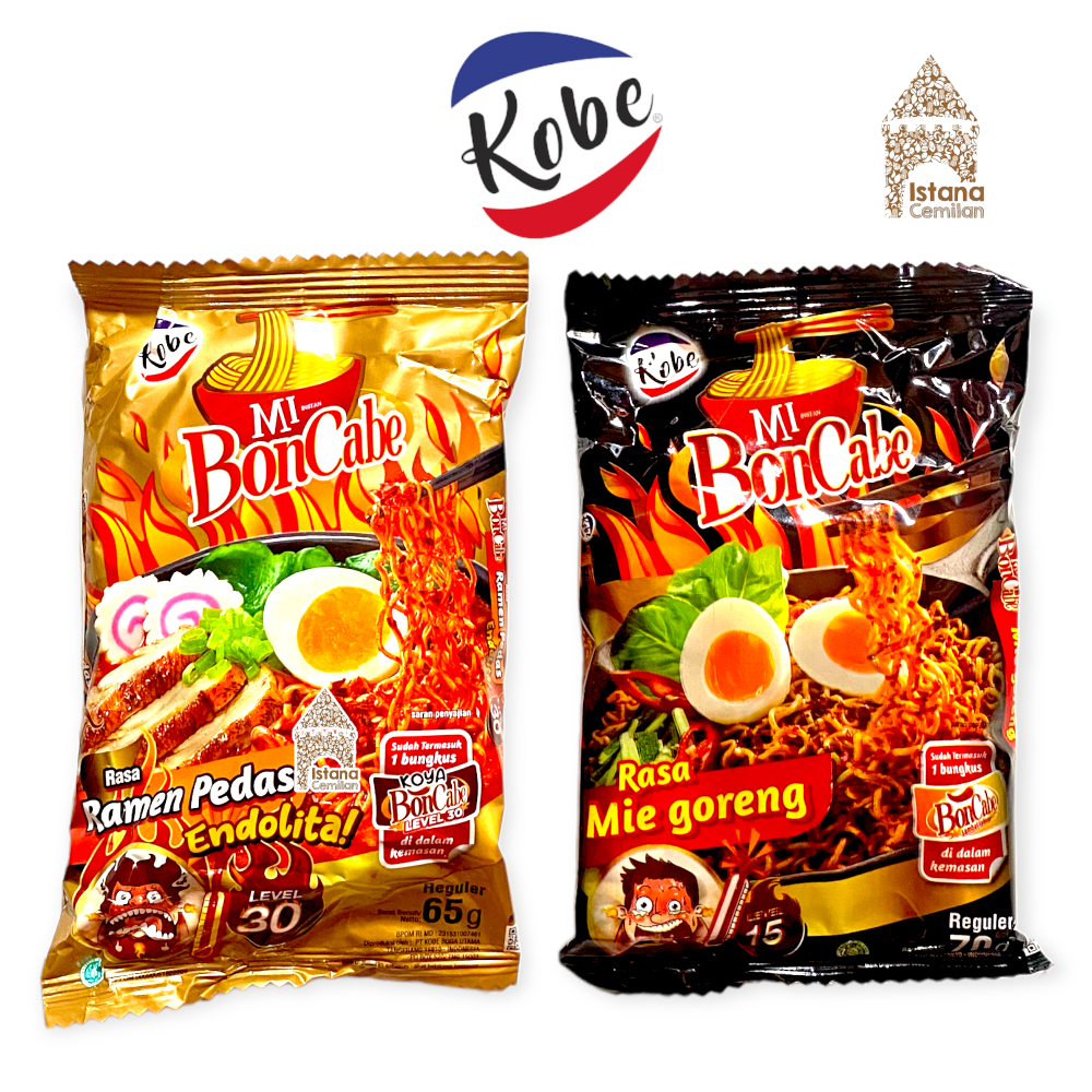 Jual Kobe Mi Boncabe / Bon Cabe Mie Goreng Level 15 / Level 30 Ramen ...