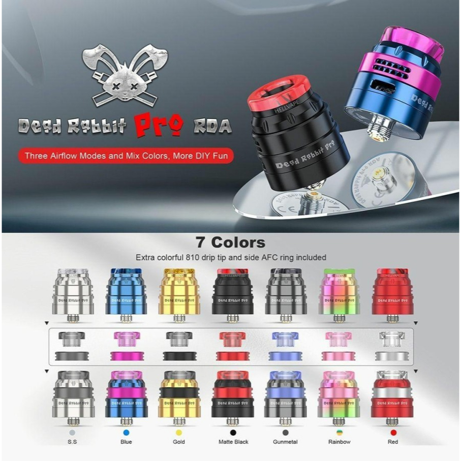 Jual DEAD RABBIT PRO RDA 24MM AUTHENTIC | Shopee Indonesia