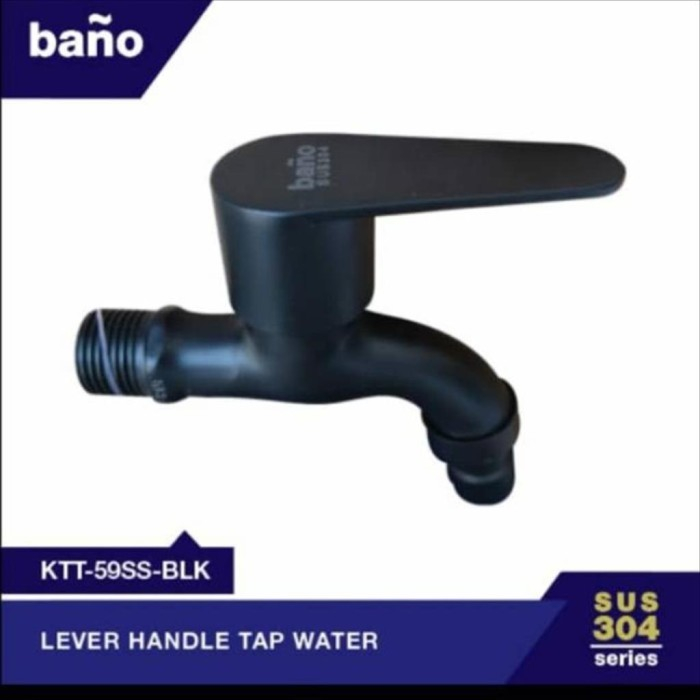 Jual Kran Tembok Engkol Papan Oval Hitam/Kran Taman Papan Oval Hitam ...