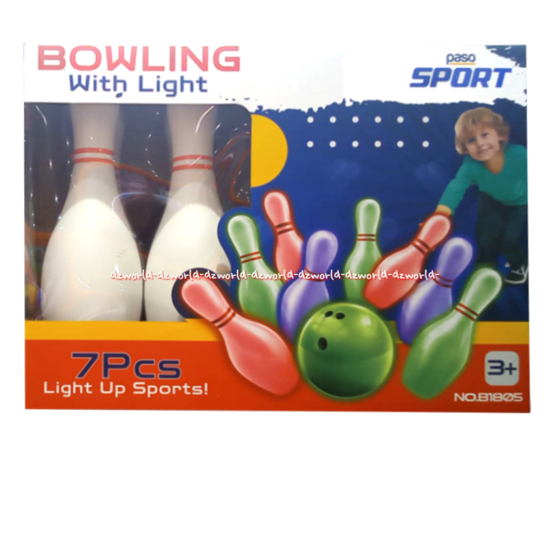 Jual Paso Bowling Game Mainan Bowling Untuk Anak Glow In The Dark Bisa ...