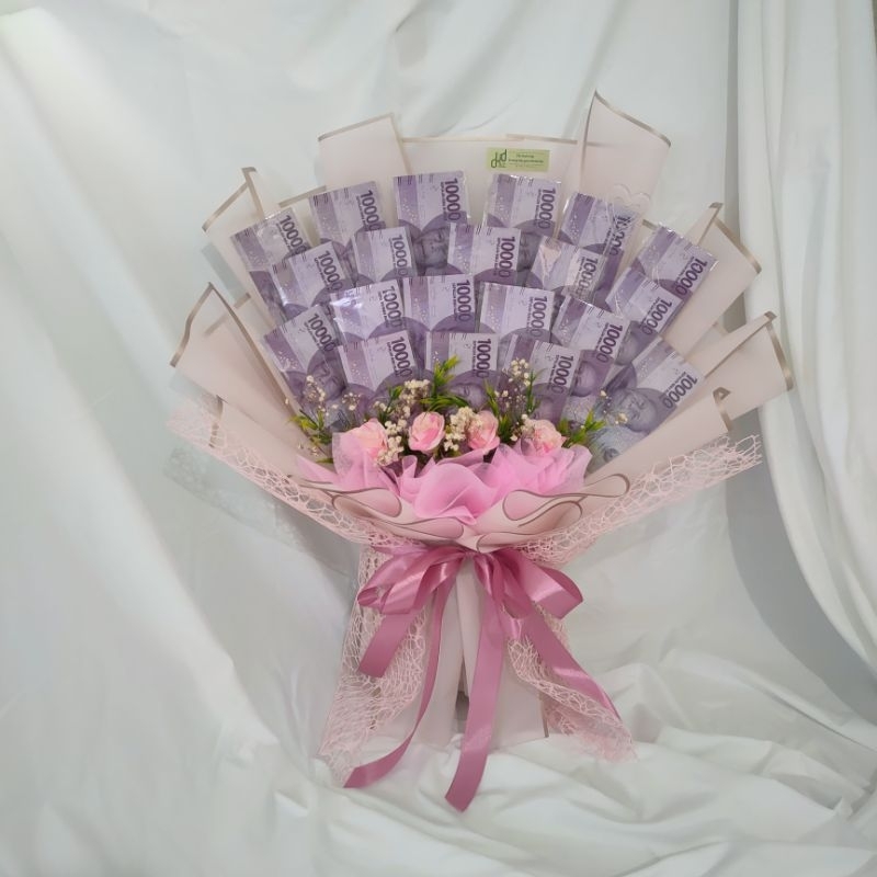 Jual [Mosa] Standing money bouquet / bucket uang / bouquet uang / buket ...