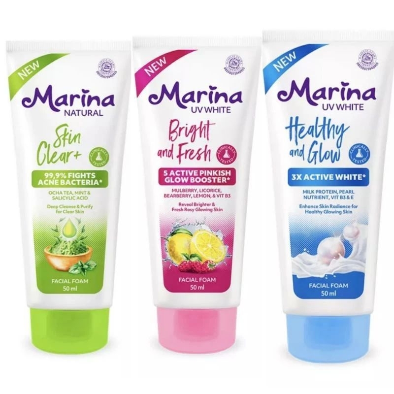 Jual facial wash marina 100gram | sabun wajah marina | Shopee Indonesia