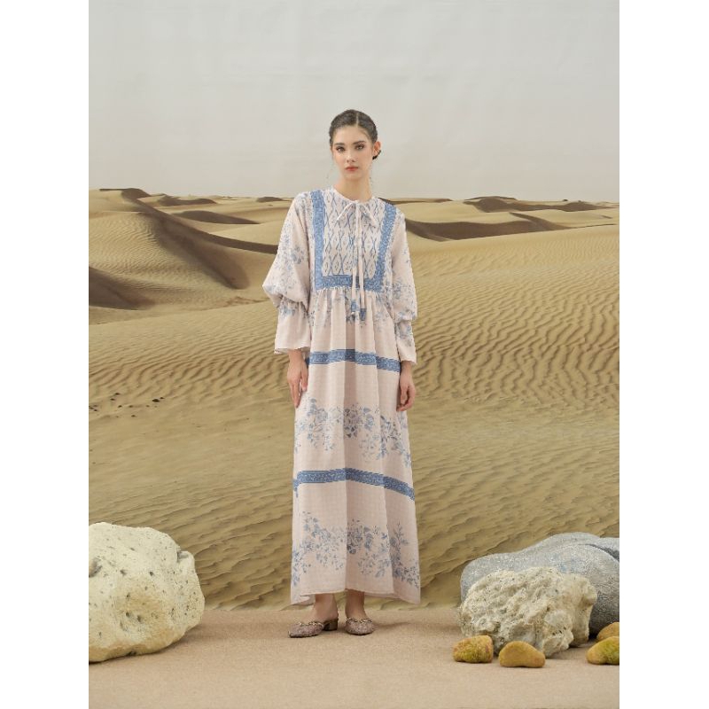 Jual KARIMAKE - Balakbak Dress Color Water - Gamis Printing Exclusive ...