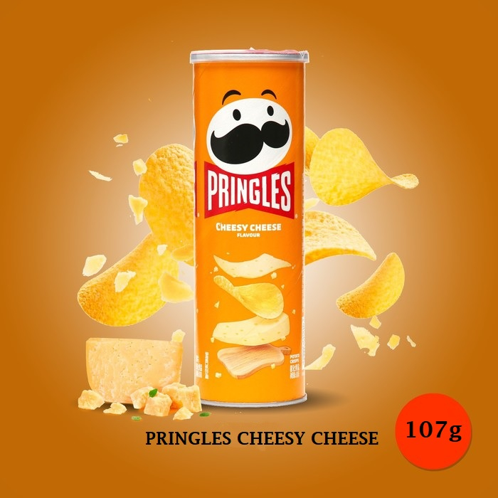 Jual PRINGLES 107GR BESAR RASA ORIGINAL CHEESY CHEESE / RASA SOUR CREAM ...