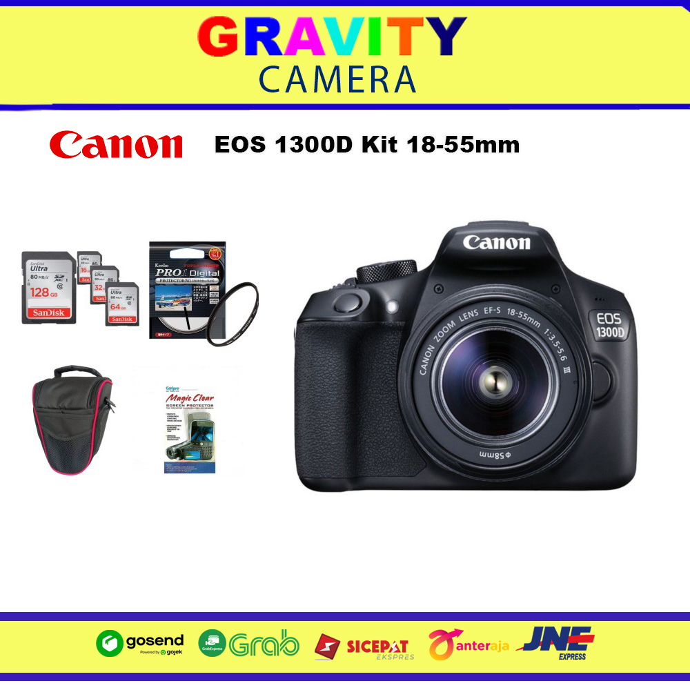 Jual CANON EOS 1300D KIT 18 55MM III | Shopee Indonesia