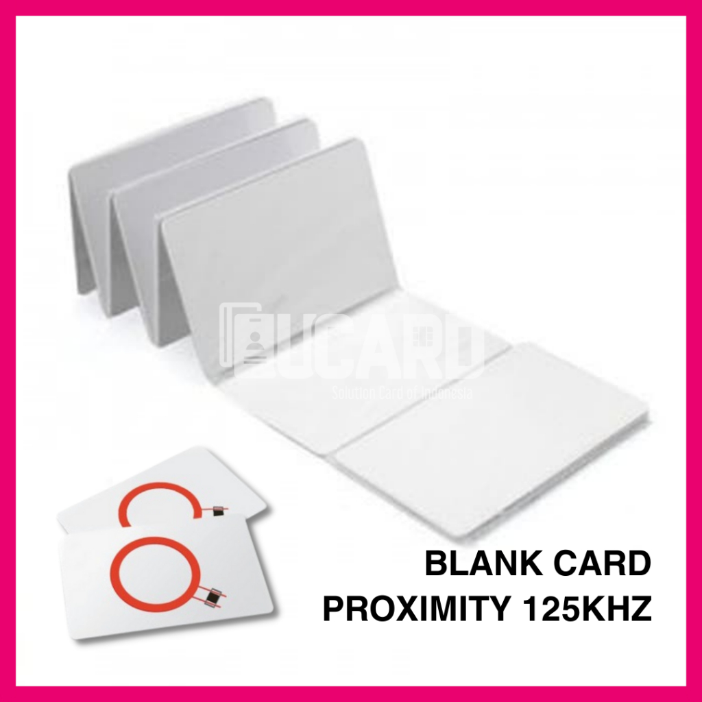 Jual KARTU BLANK ID CARD PVC RFID PUTIH POLOS | 125 KHz | Shopee Indonesia