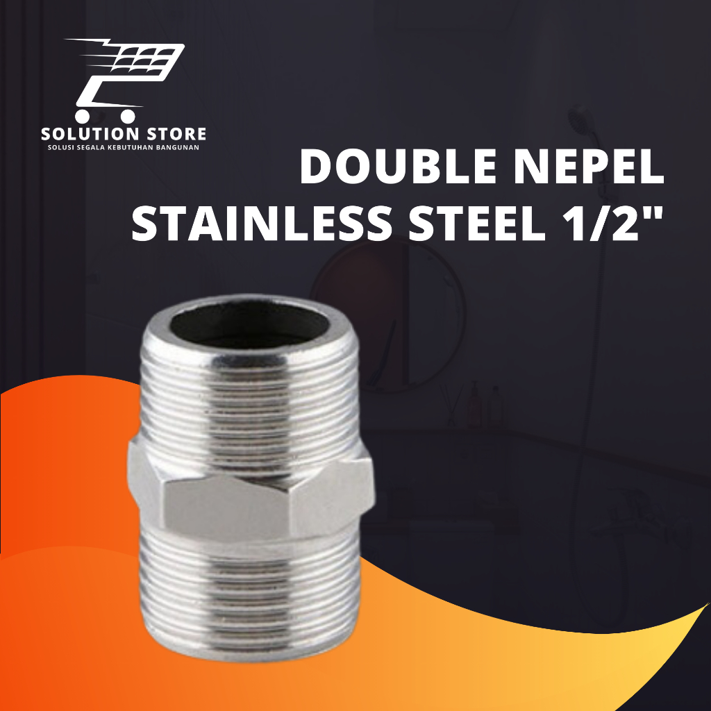 Jual Double neple stainless steel Dobel nepel 1/2" (inch) | Shopee ...