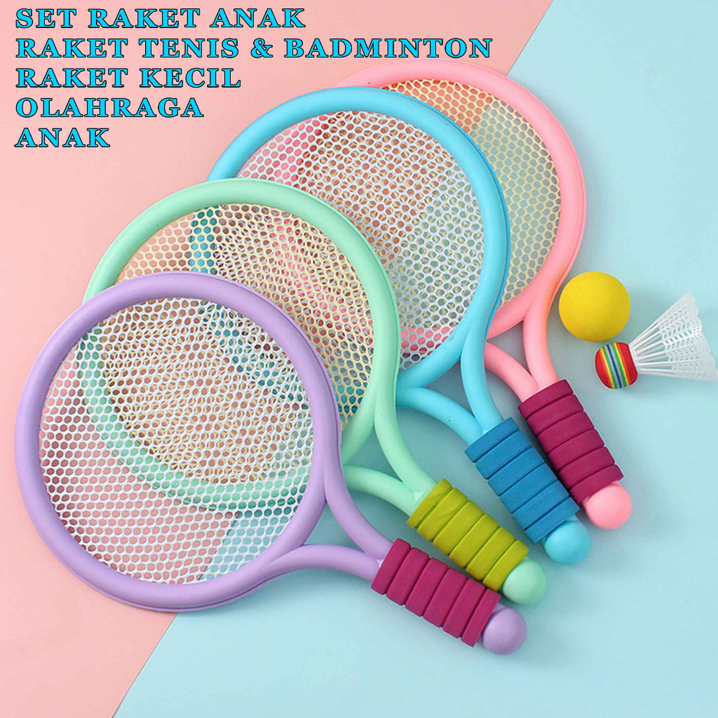 Jual Raket Tenis & Badminton * Set Raket Anak * Alat Olahraga Anak ...