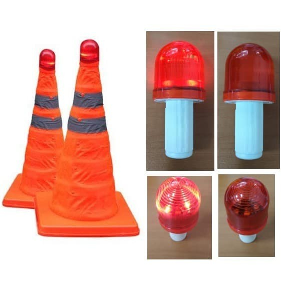 Jual Foldable Traffic Cone Emergency Kerucut Segitiga Lipat Mobil 45CM 90CM | Shopee Indonesia