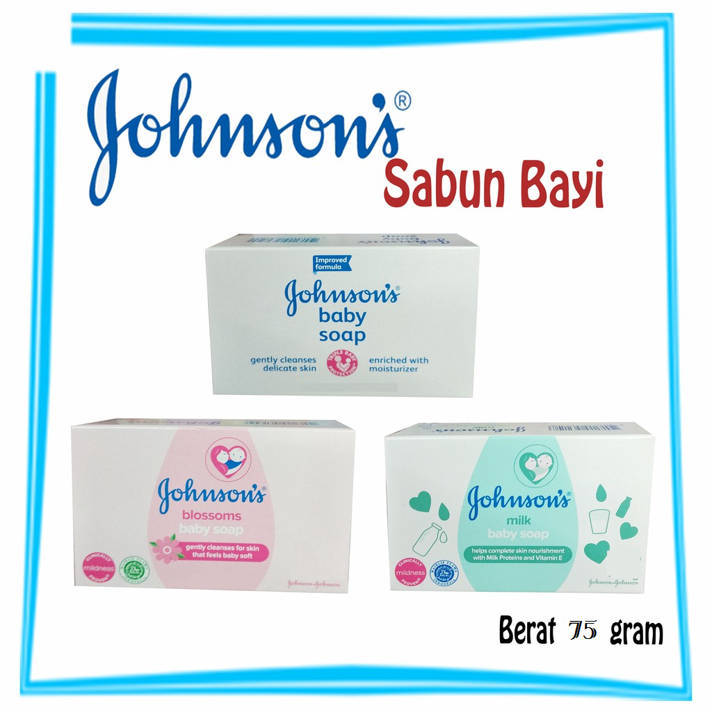 Jual Johnsons Baby Soap Bar Reguler Sabun Batang Bayi johnsons - 75gr ...