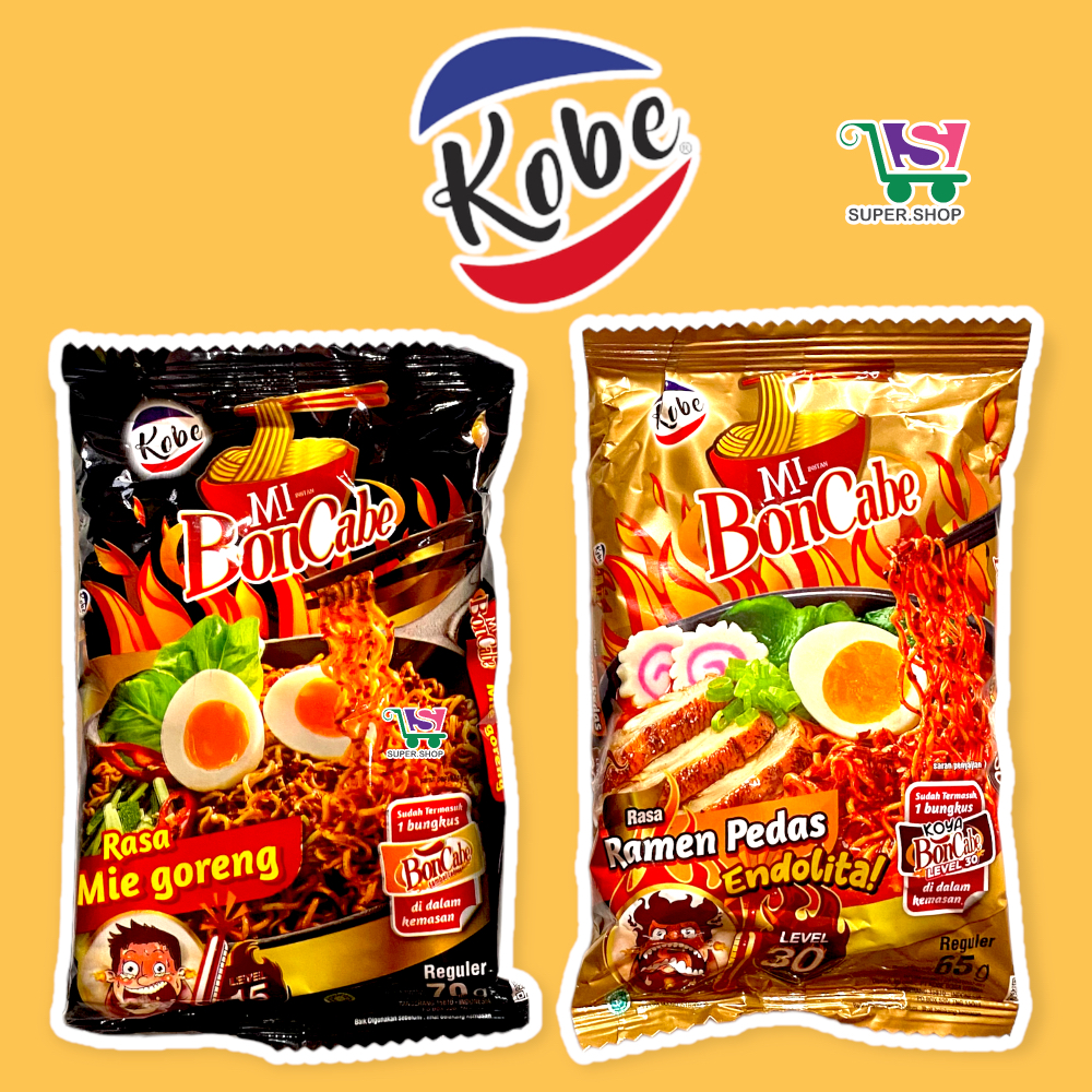 Jual Kobe Mi Boncabe / Bon Cabe Mie Goreng Level 15 / Ramen Pedas Level ...