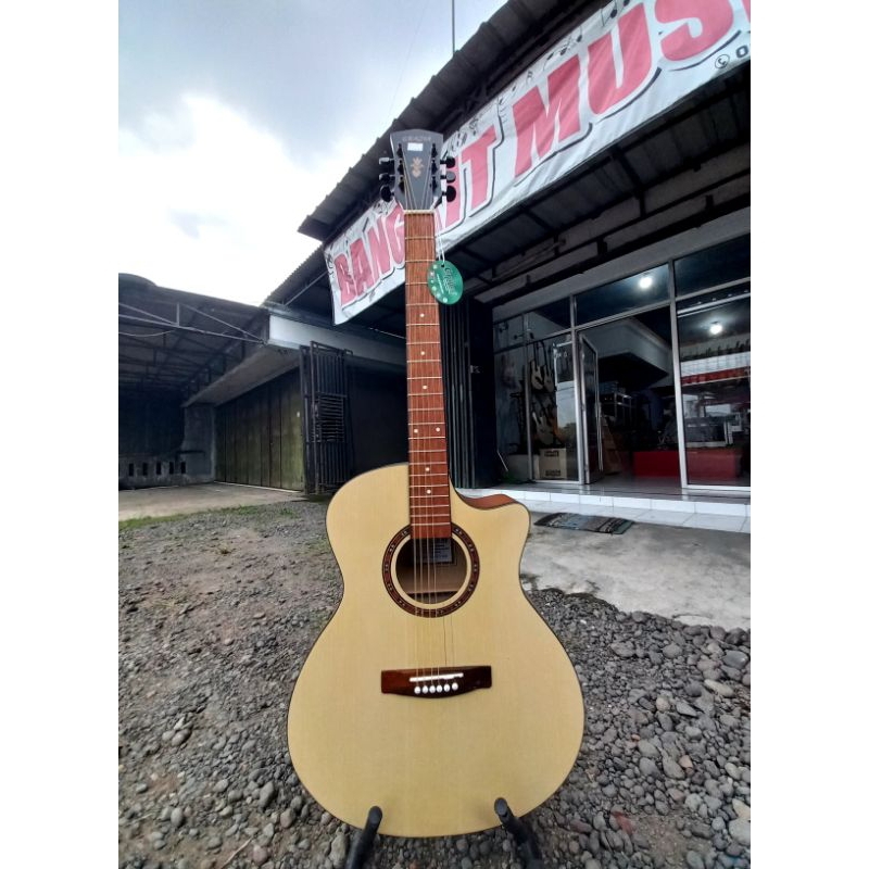 Jual GITAR ORIGINAL GRAZIA MODEL TM 05 N GITAR AKUSTIK ELEKTRIK ORIGINAL | Shopee Indonesia