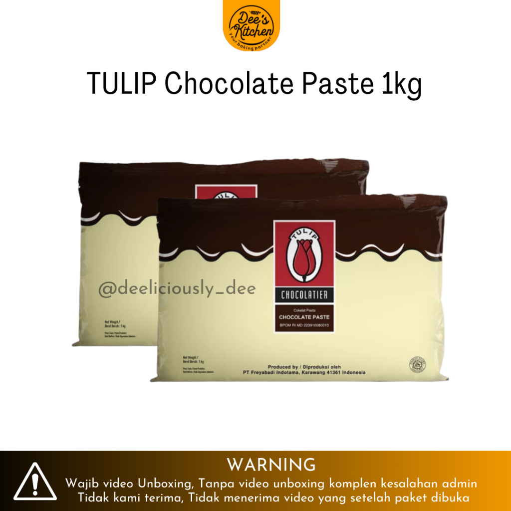 Jual [1kg] TULIP Chocolate Paste | Filling Coklat leleh 1kg | Shopee ...