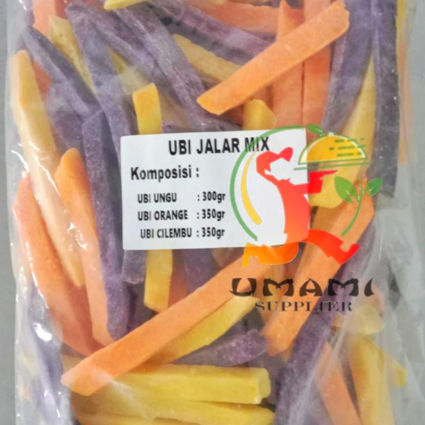 Jual RB Frozen Sweet Potato Fries Ubi Jalar Mix Ubi Cilembu Ubi Goreng ...