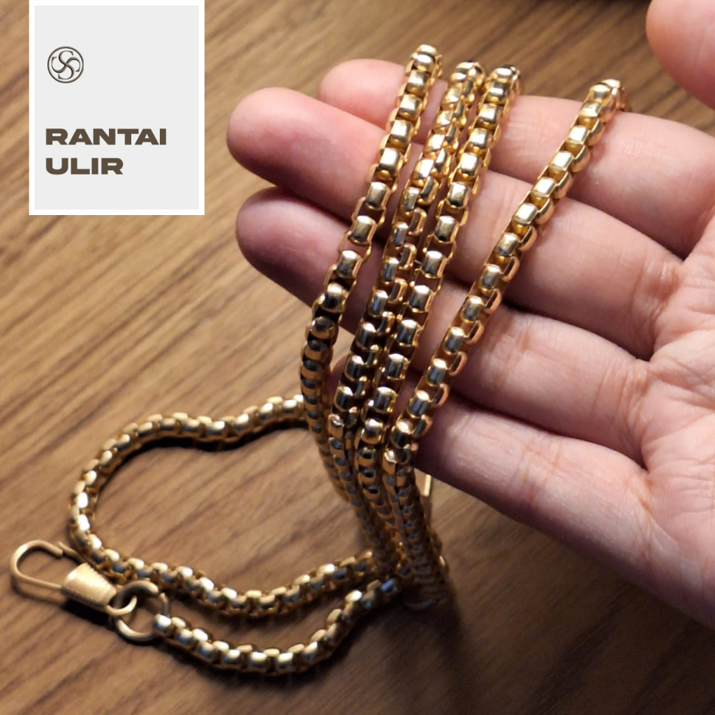 Jual Tali Rantai Tas Wanita Motif ulir ( Bahan besi nikel full ...