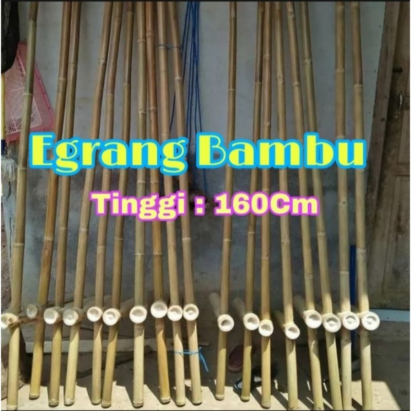 Jual Egrang Bambu Tinggi 160Cm Dewasa/Mainan Tradisional Egrang Bambu ...