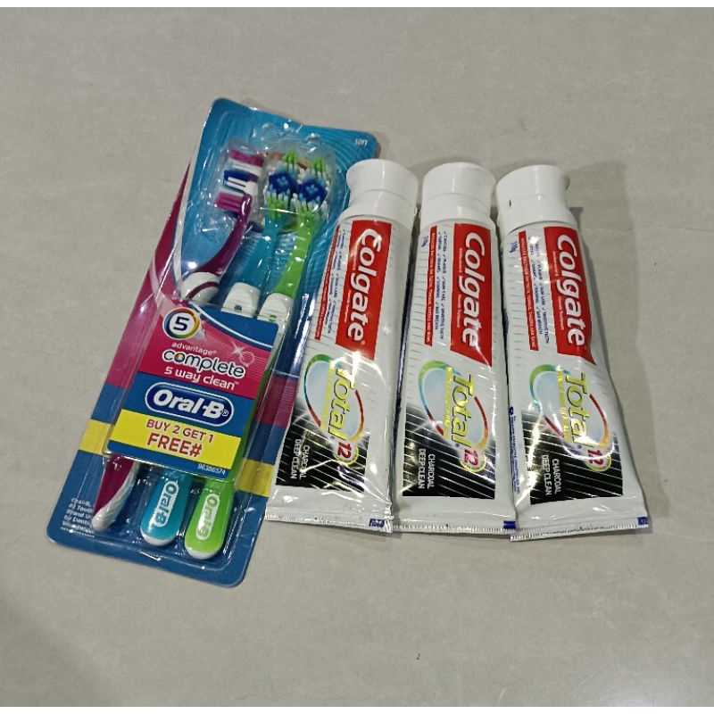 Jual Oral-B 5 way clean dan Colgate Pasta Gigi Total Protect 12H ...
