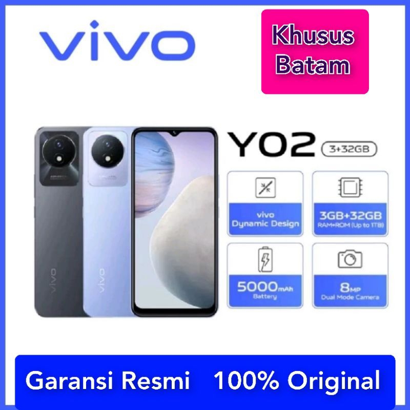 Jual VIVO Y02 RAM 3GB/32GB TERBARU GARANSI RESMI HANDPHONE ANDROID ...