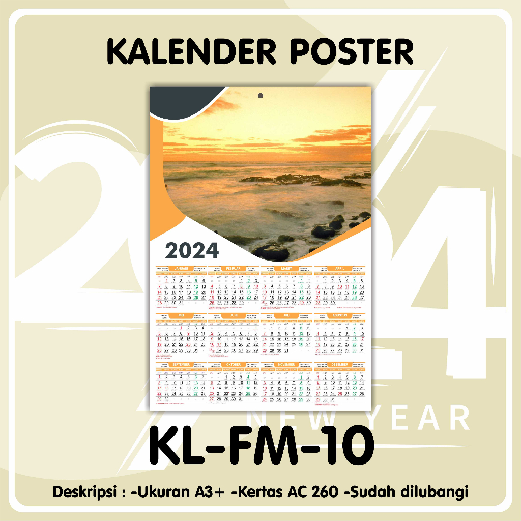 Jual Kalender poster FORMAL - Kalender dinding aesthetic 2024 | Shopee ...