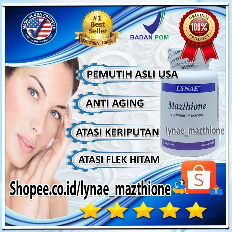 Jual Pemutih_mazthione || mazthione original || mazthione Original 100% - 60 kapsul | Shopee ...