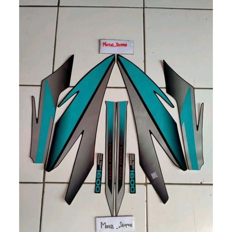 Jual STIKER STRIPING & LIS BODY HONDA GL PRO TAHUN 96 1996 WARNA BIRU ...