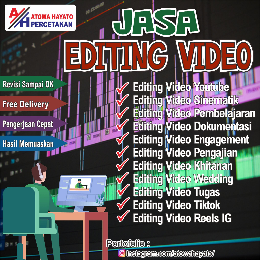 Jual JASA EDITING VIDEO | Shopee Indonesia