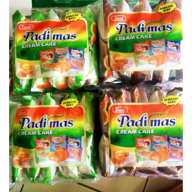 Jual Padi Mas Cream cake 1 pack isi 10 pcs (packing kardus) | Shopee ...