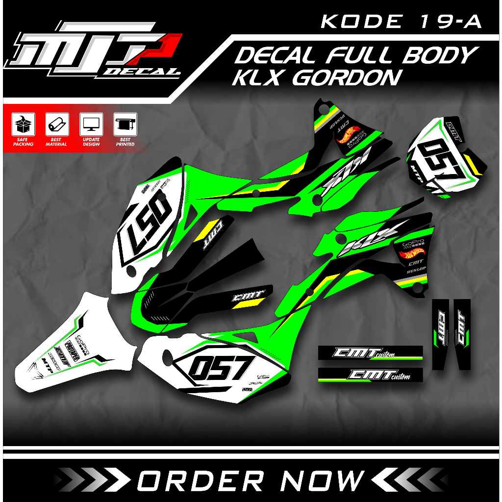 Jual Decal Stiker Klx Gordon Full Body Sticker Custom Klx Gordon ...