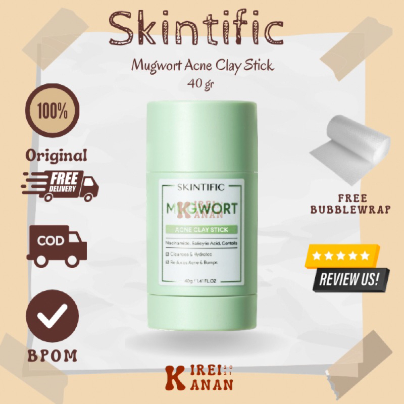 Jual skintific mugwort acne clay mask stick 40 gr | Shopee Indonesia
